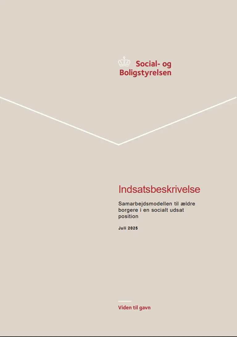 Indsatsbeskrivelse - Samarbejdsmodellen til ældre borgere i en socialt udsat position | Social ...
